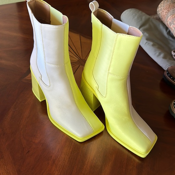 Circus by Sam Edelman | Shoes | Circus Ny Stacked Heel Neon Yellow And ...